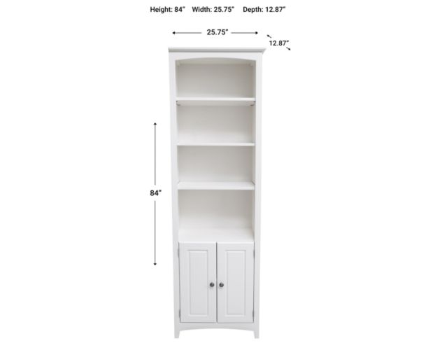 Archbold Furniture Heirloom Right-Facing 2-Door Bookcase | Homemakers