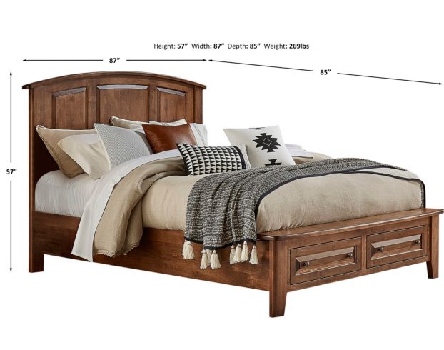 Archbold Furniture Carson King Storage Bed