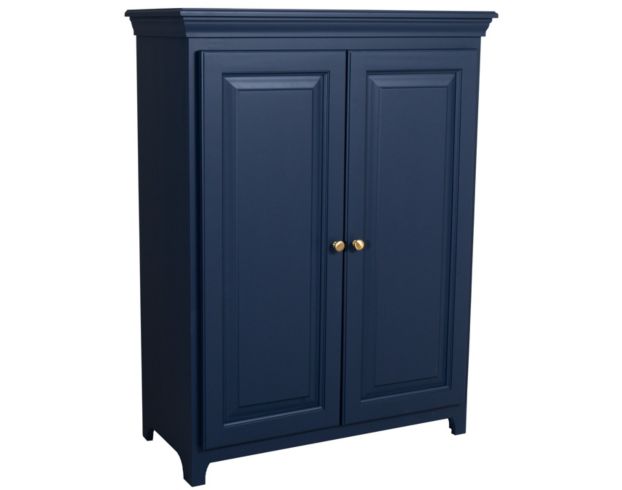 Archbold Furniture Short 2-Door Navy Storage Pantry | Homemakers
