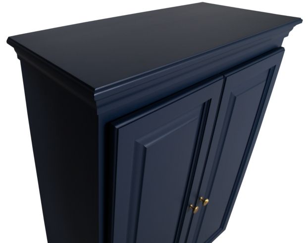 Archbold Furniture Short 2-Door Navy Storage Pantry | Homemakers