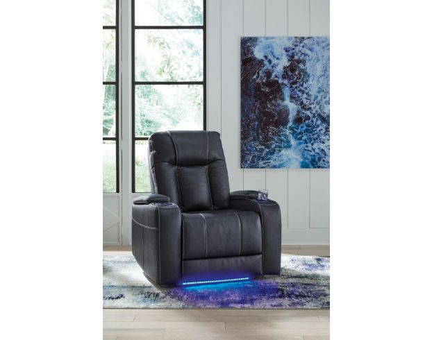 Ashley Feazada Sapphire Blue Power Rocker Recliner | Homemakers