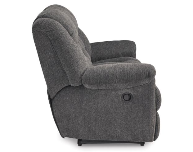 Ashley Foreside Charcoal Reclining Loveseat | Homemakers