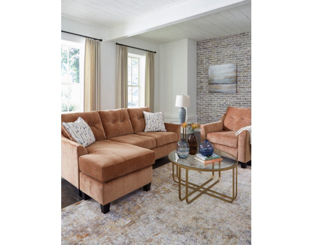 Ashley Amity Bay Clay Sofa with Reversible Chaise | Homemakers