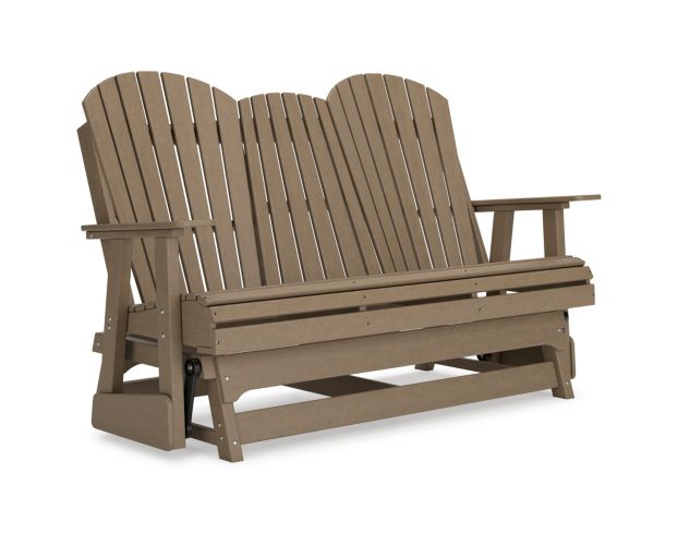 Ashley Hyland Wave Driftwood Outdoor Glider Sofa | Homemakers