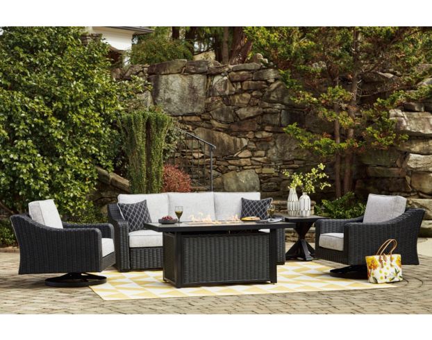 Ashley Beachcroft Black Outdoor End Table Homemakers