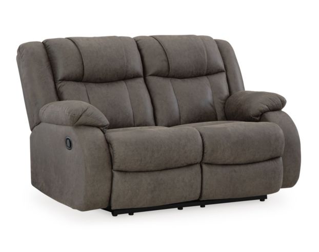 Ashley First Base Reclining Loveseat | Homemakers