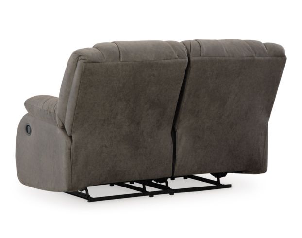 Ashley First Base Reclining Loveseat | Homemakers
