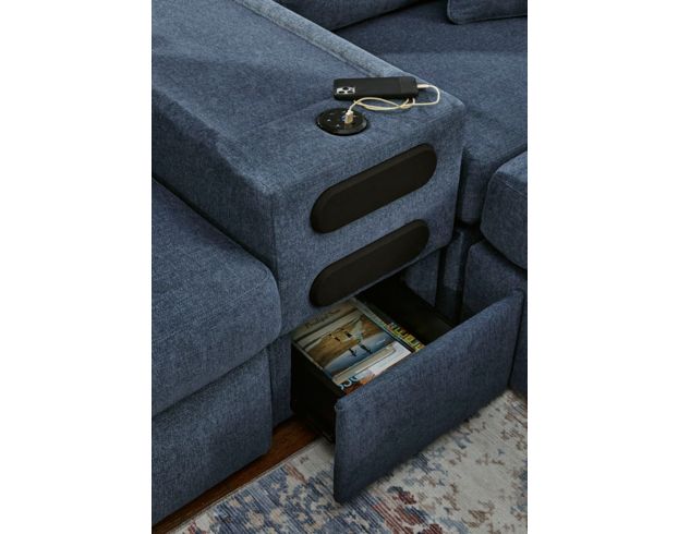 Ashley Modmax Ink Modular Loveseat with Audio Console
