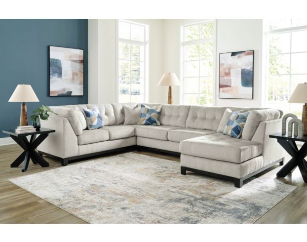 Ashley Maxon Place Stone 3-Piece Sectional with Right Chais