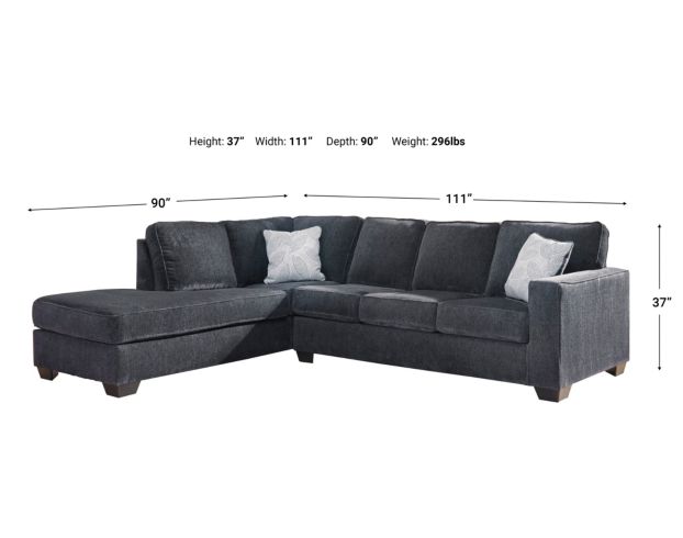 Ashley Altari Slate 2-Piece Sleeper Sectional