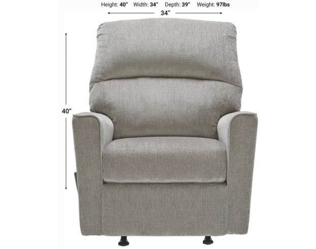 Ashley Altari Alloy Rocker Recliner | Homemakers