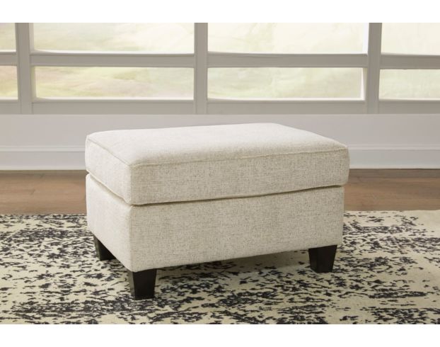 Ashley Abinger Natural Ottoman | Homemakers