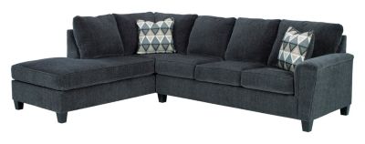Ashley Abinger Smoke 2-Piece Sectional with Left Chaise | Homemakers
