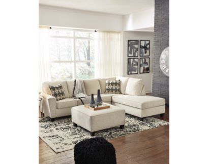 Ashley Abinger Natural 2-Piece Sectional with Right-Facing