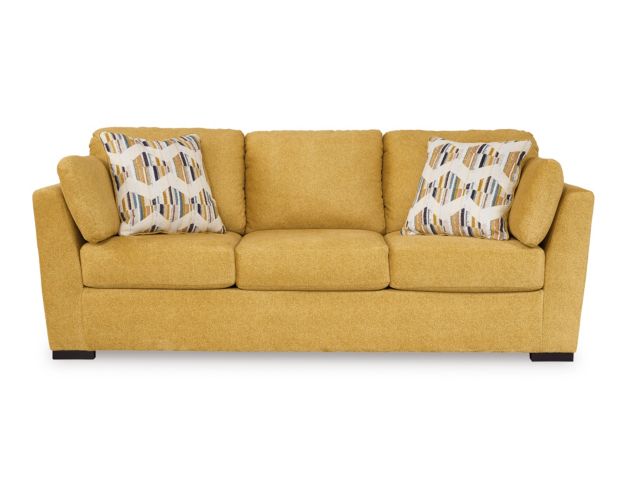Ashley Keerwick Yellow Queen Sleeper Sofa Homemakers