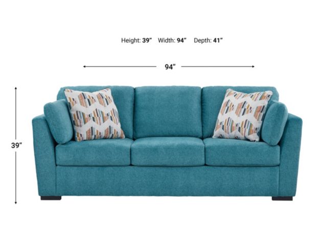 Burke teal sofa store