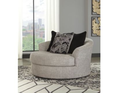 Ashley Megginson Oversized Round Swivel Chair Homemakers