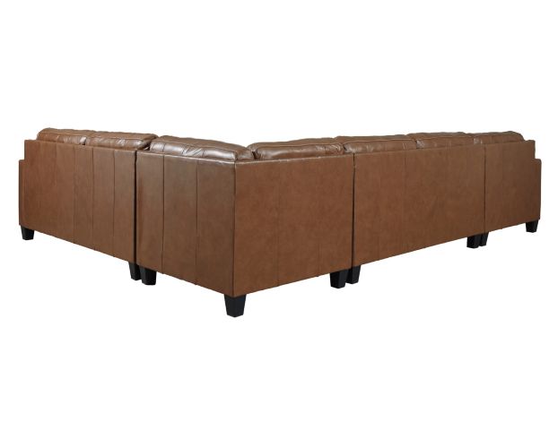 Ashley Baskove 4-Piece Leather Sectional with Left-Facing