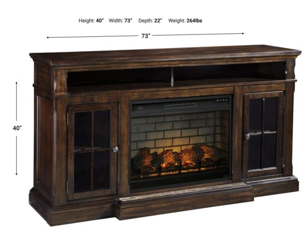 Ashley Roddinton TV Stand with Infrared Fireplace