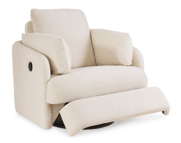 Ashley ModMax Oyster Swivel Glider Recliner | Homemakers