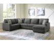 Ashley Edenfield Gray 3-Piece Sectional with Right Chaise
