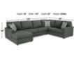 Ashley Edenfield Gray 3-Piece Sectional with Left Chaise