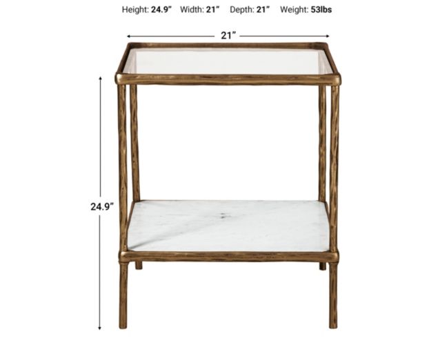 Ashley Ryandale Brass Accent Table | Homemakers