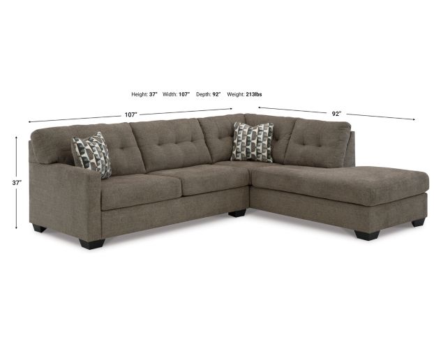 Small 2 piece sectional with chaise store