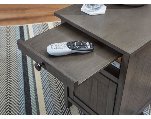 Ashley Treytown Gray Chairside Table | Homemakers