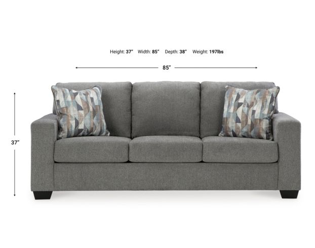 Ashley Deltona Graphite Queen Sleeper Sofa | Homemakers