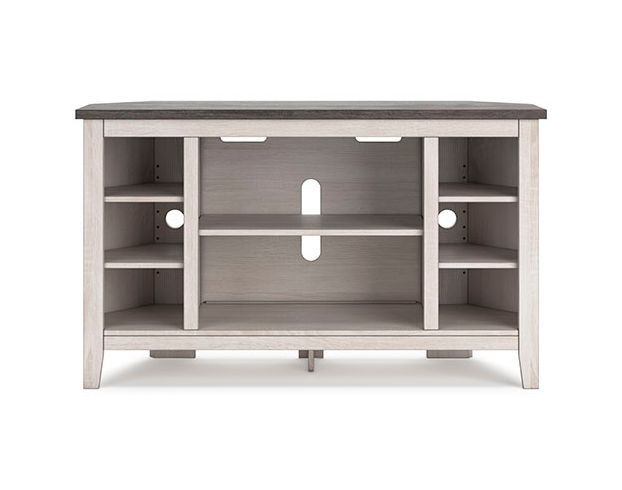 Ashley Dorrinson 48" Corner TV Stand with Bookshelves | Homemakers
