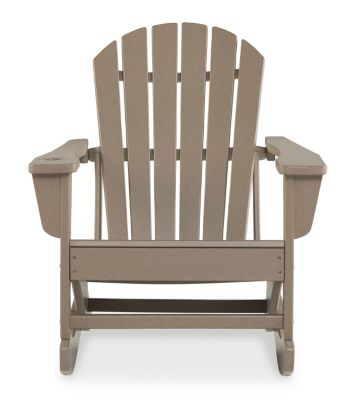 Ashley Sundown Treasure Driftwood Outdoor Rocking Chair | Homemakers