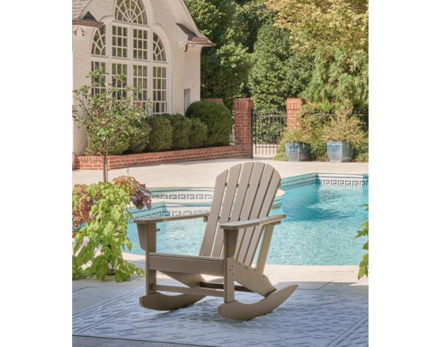 Ashley Sundown Treasure Driftwood Outdoor Rocking Chair | Homemakers