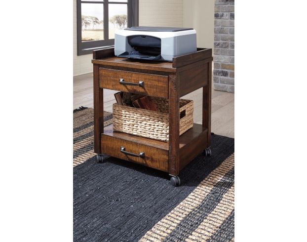 Ashley Baldridge 2-Drawer Printer Stand with USB Charging | Homemakers