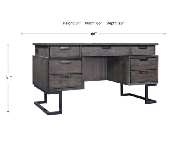 Aspen Harper Point Executive Desk | Homemakers