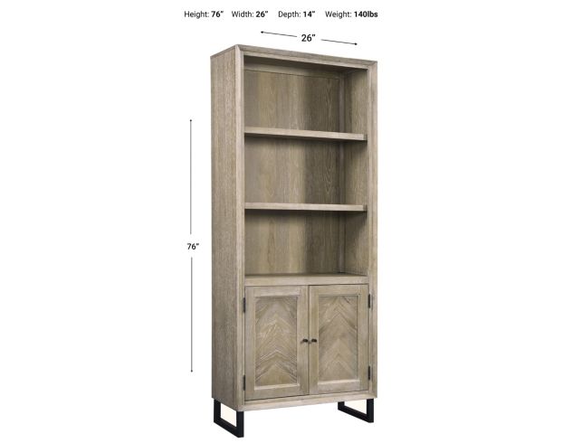 Aspen Harper Point Bookcase with Doors | Homemakers