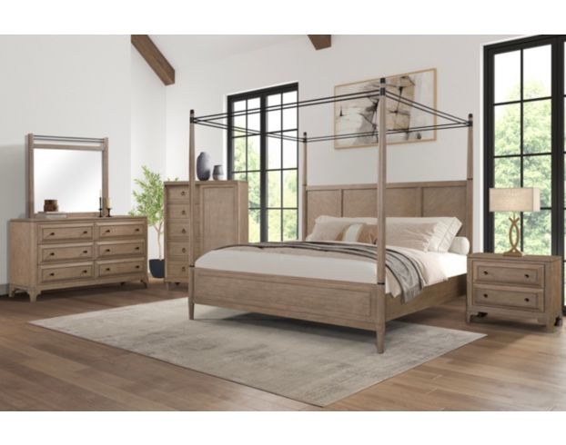 Bernards Furniture Citrus Heights 4 Piece King Canopy Bedroom Set