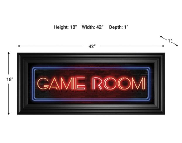 Classy Art 18 x 42 Game Room Neon Sign | Homemakers