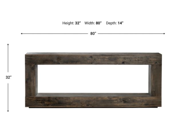 Crestview Collection Aspen Rustic Brown Accent Console | Homemakers