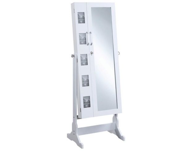 Cheval mirror with jewelry storage store