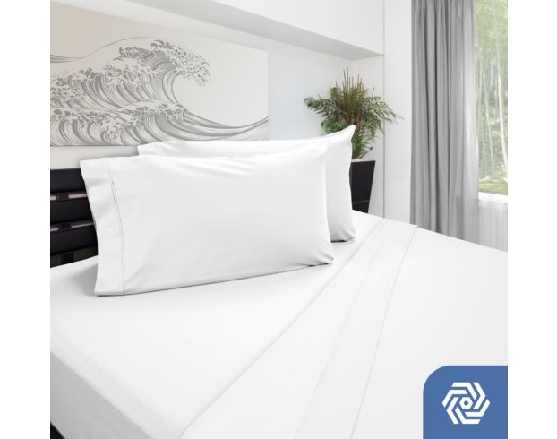 Dreamfit Bamboo White Split King Sheet Set | Homemakers