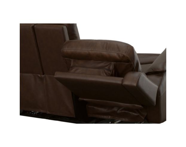 Flexsteel Industries Inc Henry Burnt Umber Leather Power Reclining ...