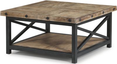 Flexsteel Carpenter Rustic Light Brown Coffee Table | Homemakers