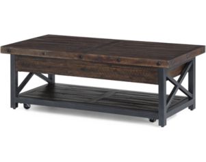 Flexsteel Carpenter Rustic Brown Lift-Top Coffee Table | Homemakers