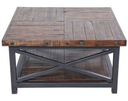 Flexsteel Carpenter Rustic Brown Coffee Table | Homemakers