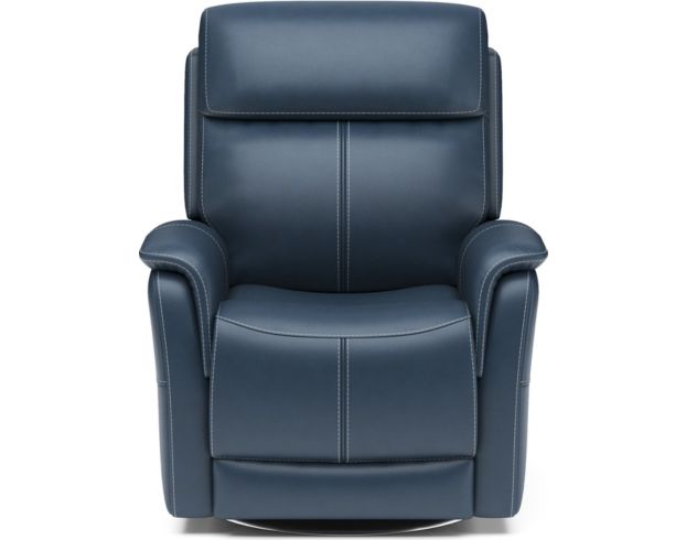 Flexsteel View Ocean Genuine Leather Power Swivel Recliner Homemakers
