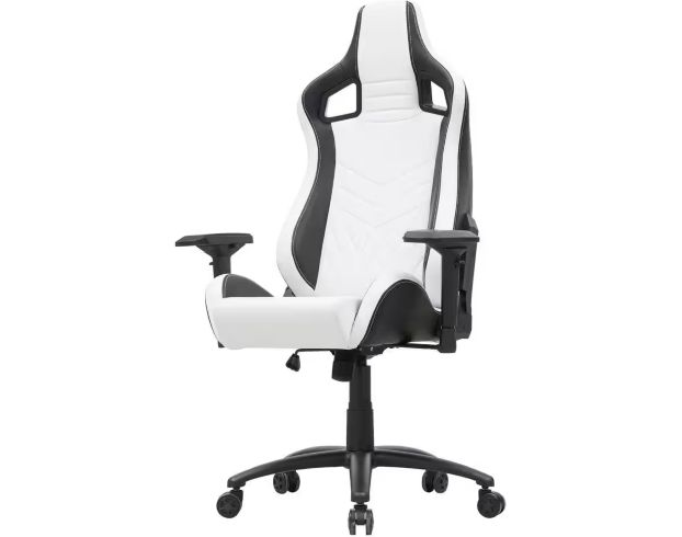 Furniture Of America Good Game White and Black Racing Gaming Chair ...