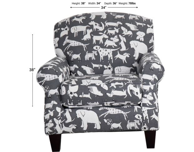 Fusion Grab A Seat Graphite Accent Chair | Homemakers