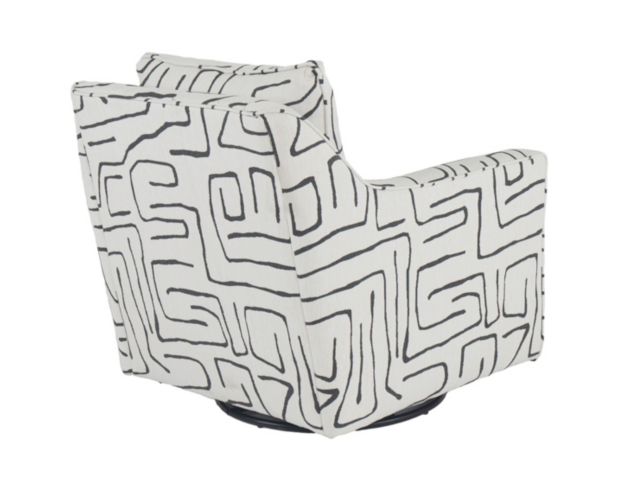 Fusion Durango Fossil Ebony Swivel Accent Chair | Homemakers