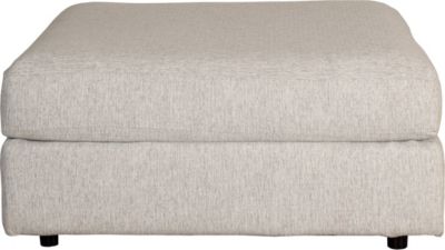 Fusion Durango Pewter Ottoman | Homemakers